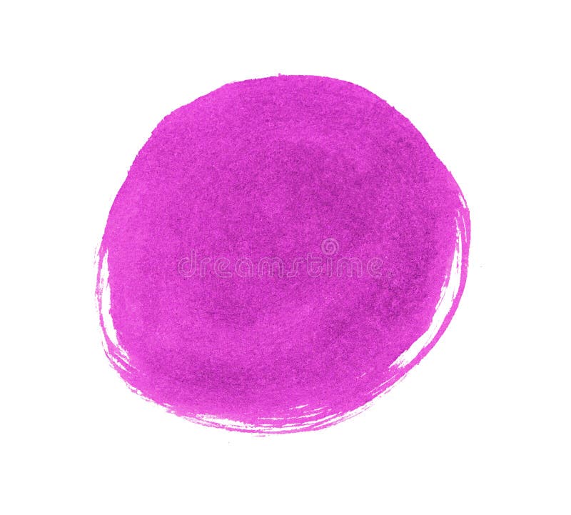 Oval Stain, Smear of Paint. Round Ink Spot Stock Photo - Image of ...