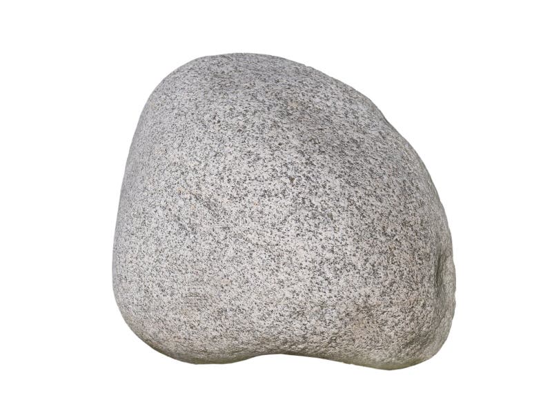Oval Stone Isolated on White Background Stock Photo - Image of rock ...