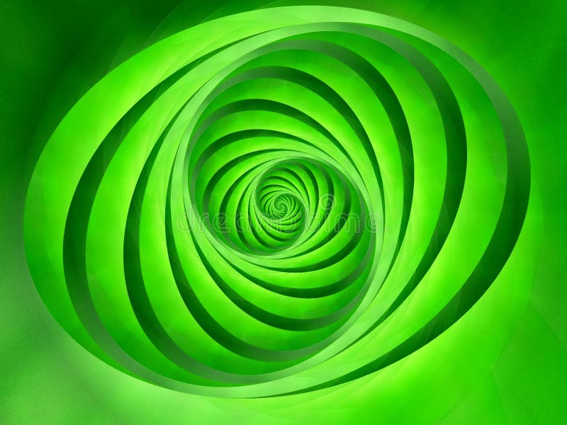 Oval Swirls Stripes Green stock illustration. Illustration of layer ...