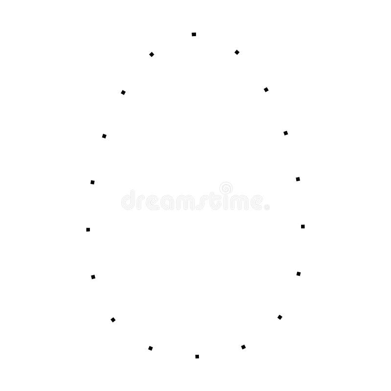 Oval Symbol Dotted Shape Vector Icon for Creative Graphic Design Ui ...