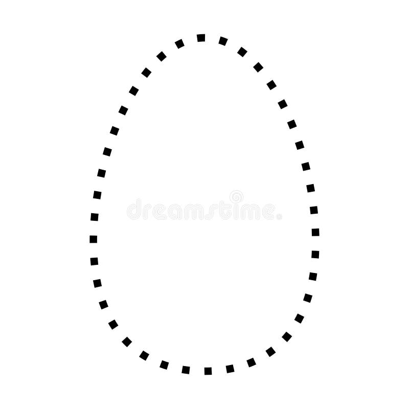 Oval Symbol Dotted Shape Vector Icon for Creative Graphic Design Ui ...