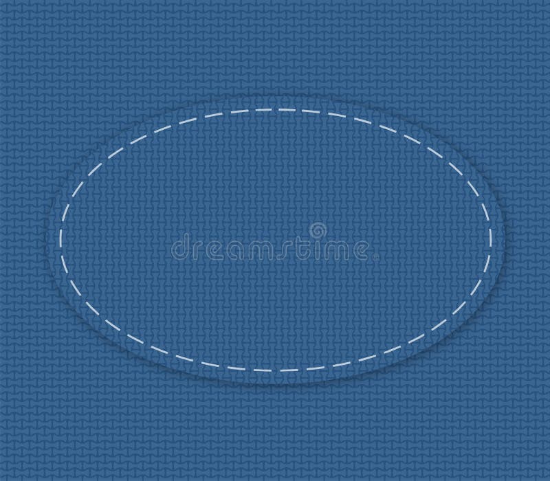 Oval textile patch stock vector. Illustration of fashion - 137525611
