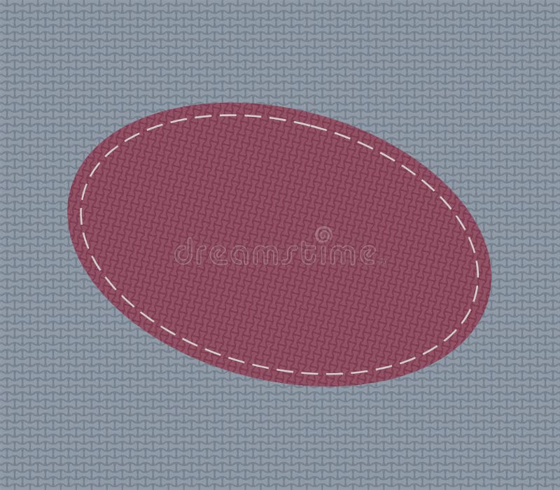 Oval textile patch stock vector. Illustration of abstract - 140767002