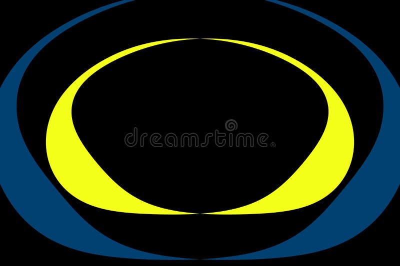 Oval Text Space Form with Double Frame on White Stock Illustration ...