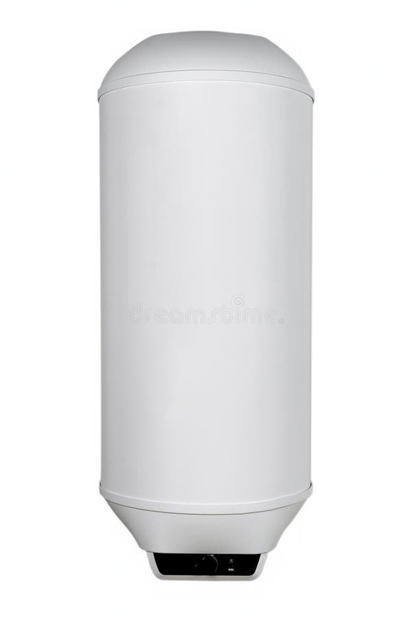 Oval White Boiler with Mechanical Control. 100 Liters Stock Photo ...