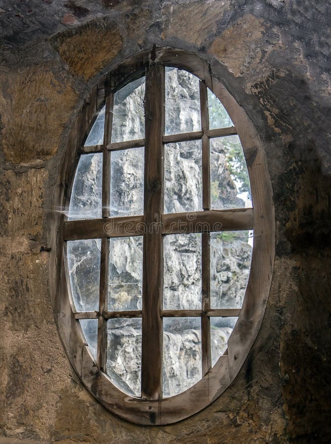 Oval stone window stock photo. Image of stone, rovigno - 26271050
