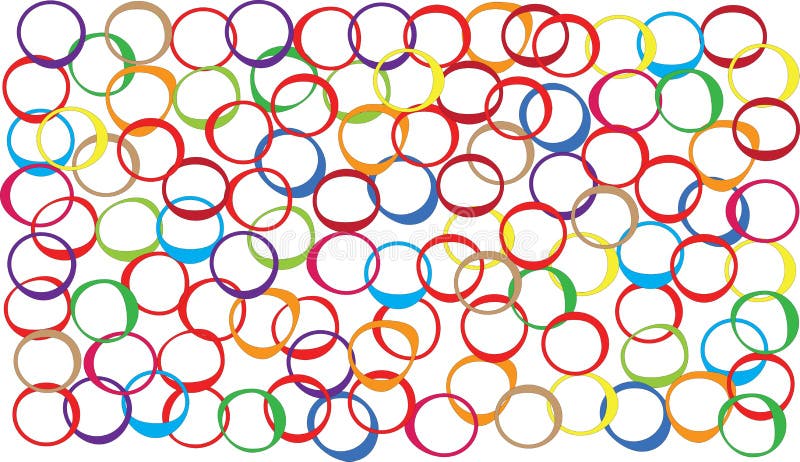 Ovals in colors stock illustration. Illustration of advertising - 68796112