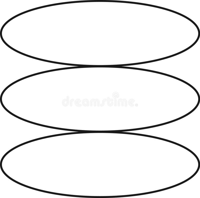 Ovals Geometric Lined Shape Stock Illustration - Illustration of design ...