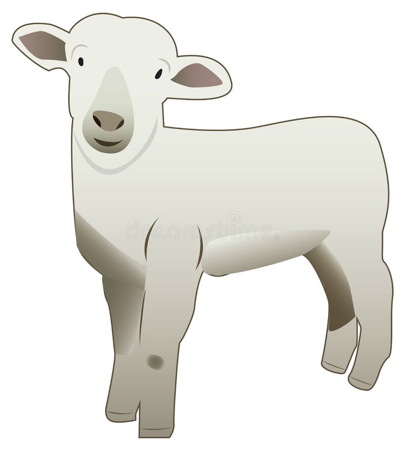 Ovejas Lindas Del Bebé De Vectorize Ilustración del Vector ...