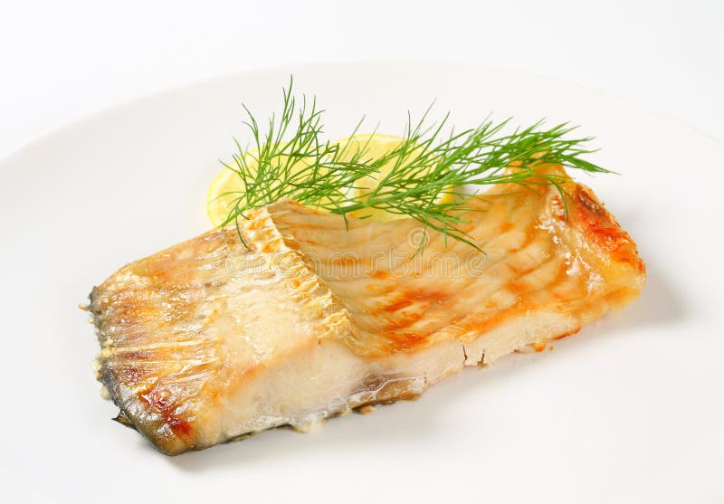 Oven baked carp fillet stock image. Image of skinon, slice - 33977131