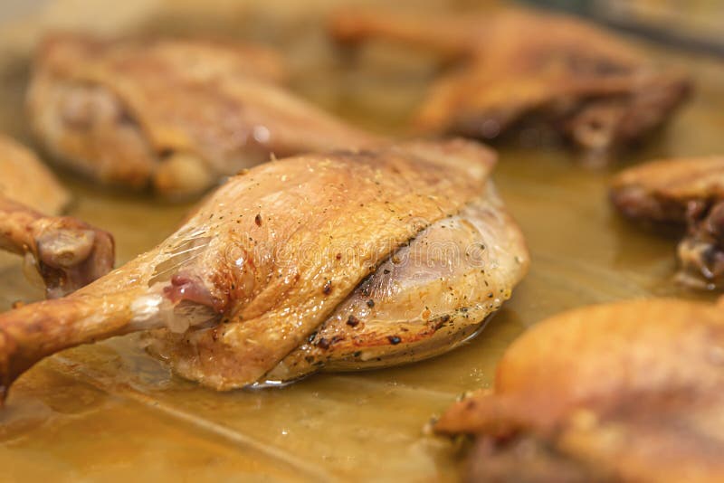Oven Baked Duck Legs. Roast Duck Stock Photo - Image of baked, poultry ...