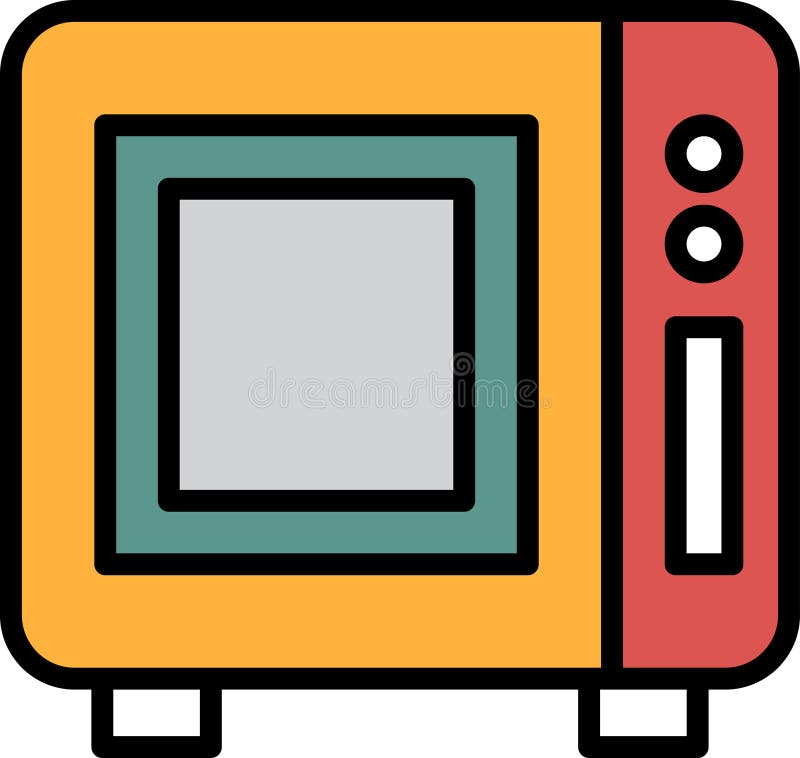 Oven for Cooking Icon Illustration in Line Style Stock Vector ...