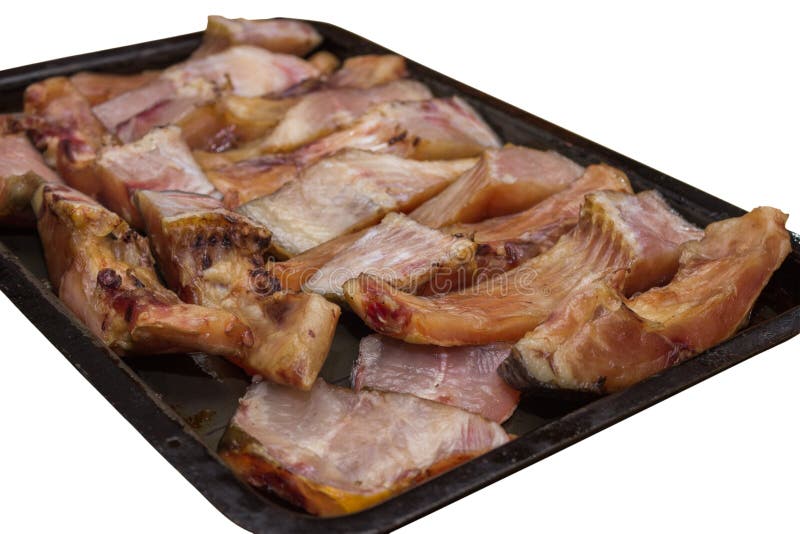 Oven Fried Pieces of Fish stock photo. Image of boiled - 37048990