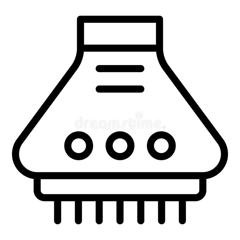Oven Hood Icon Outline Vector. Stainless Venting System Stock Vector ...