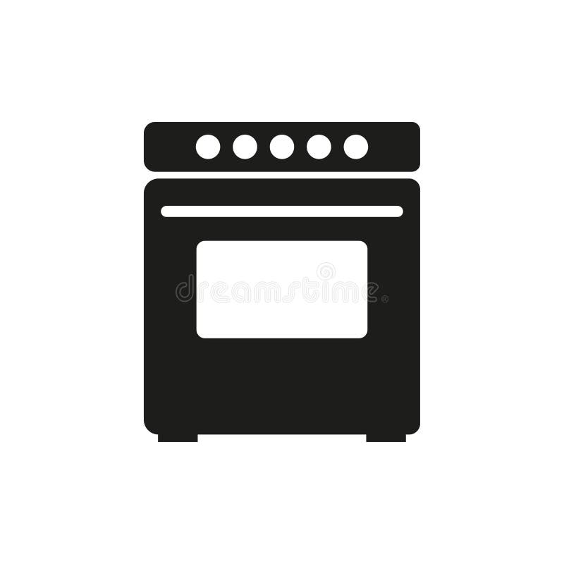 Oven Icon. Simple Vector Illustration Stock Vector - Illustration of ...