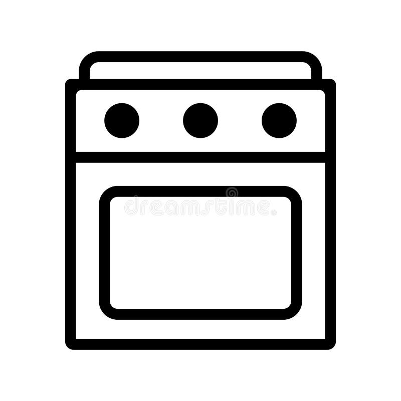 Oven icon vector stock vector. Illustration of chef - 278605285
