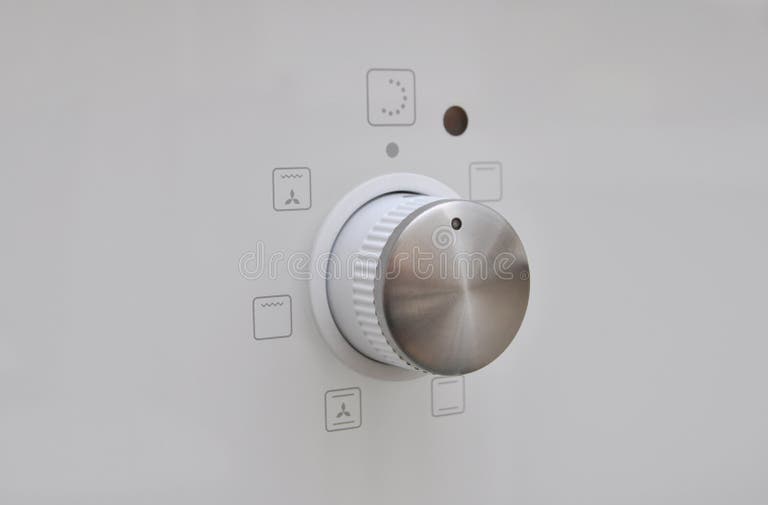 Oven Knobs on Metallic Structure Stock Photo - Image of control, blue ...