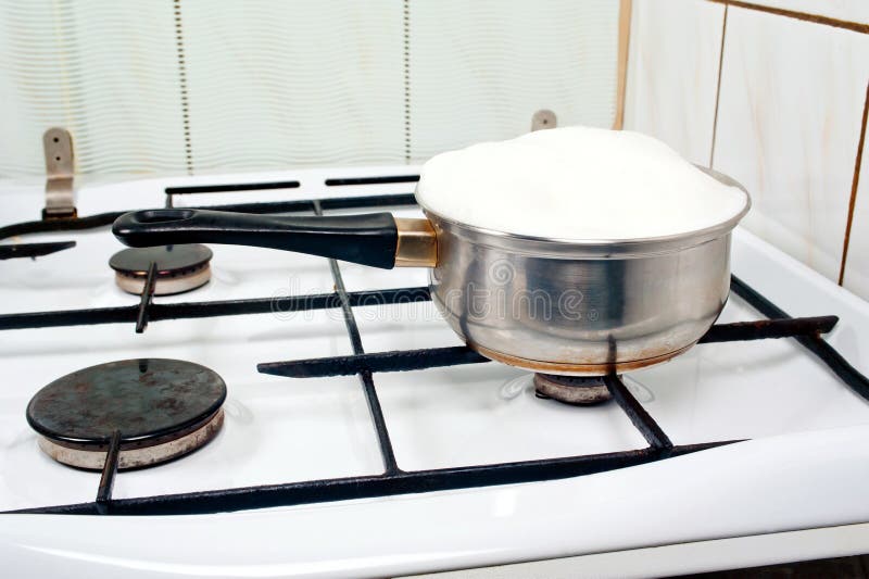 Over boiling milk stock image. Image of cooking, seethe - 29480107