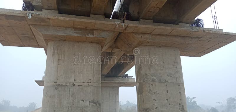 Over Bridge Main Pillar Photo Perfect Stock Image - Image of garden ...