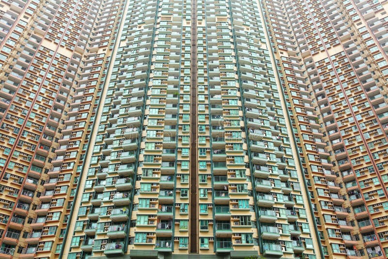 Over Crowded Apartment Block Stock Image - Image of building, beautiful ...
