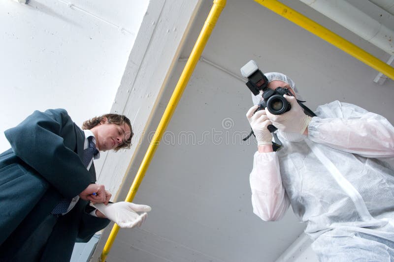 Over a dead body stock image. Image of ceiling, expert - 14989565