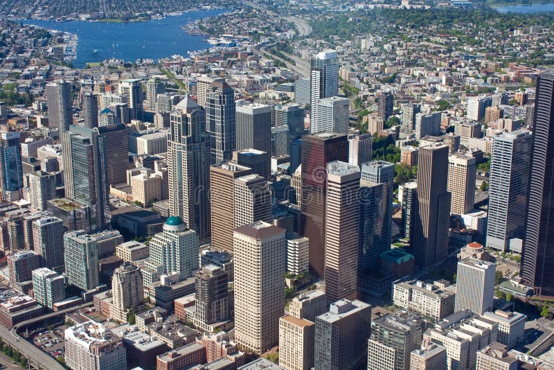 Daytime Seattle stock photo. Image of northwest, vista - 165218