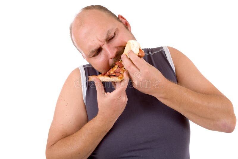 Over eating stock image. Image of obese, belly, masculine - 3286469