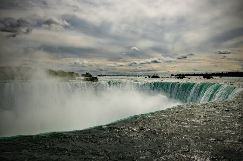 Over the Edge - Niagara Falls Stock Image - Image of niagara, nature ...