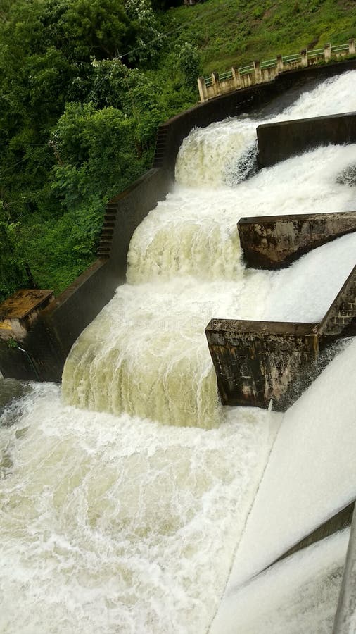Water Over The Dam stock photo. Image of suds, water, power - 1488052