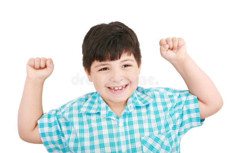 Excited Face of a Small Boy Stock Image - Image of looking, behavior ...