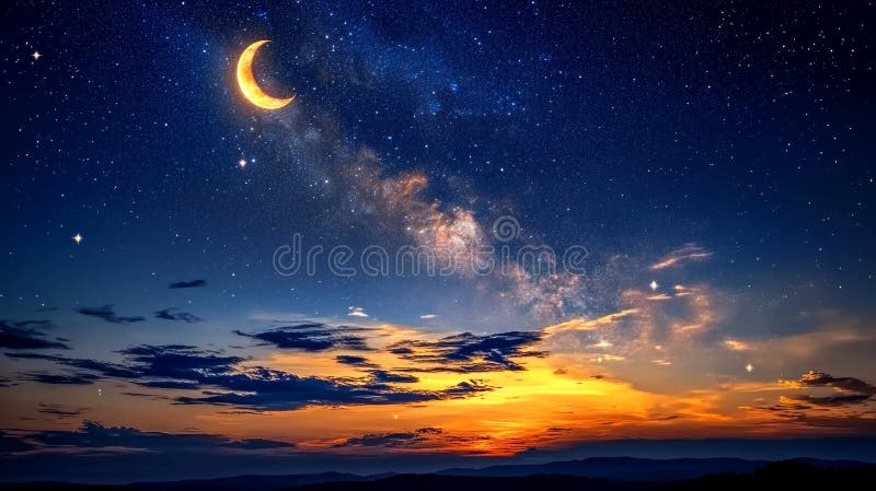 Over the Horizon, Stars Shine, Clouds are Light, and Darkness Surrounds ...