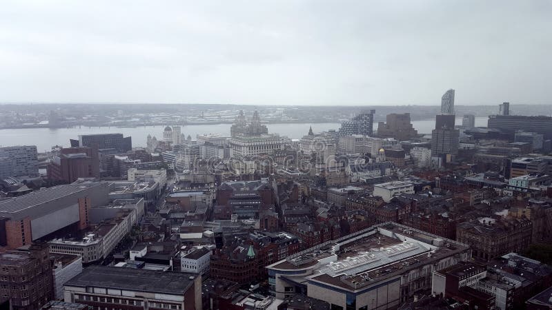Over Liverpool editorial stock image. Image of view, beautiful - 80063869