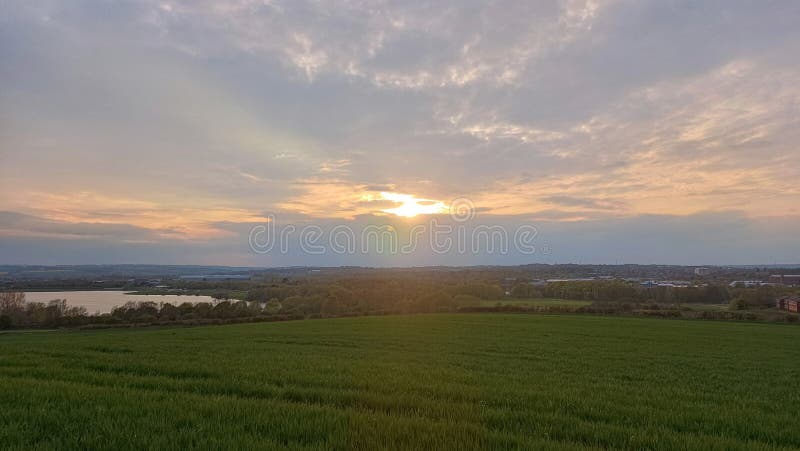 Over the Meddow and in To the Distance Stock Image - Image of prairie ...