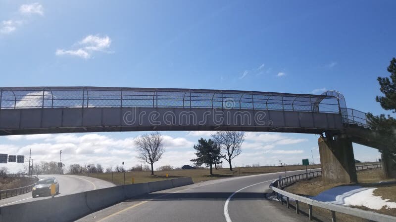 Over Pass Cross Road Structure Architecture Under View Up To Air Stock ...