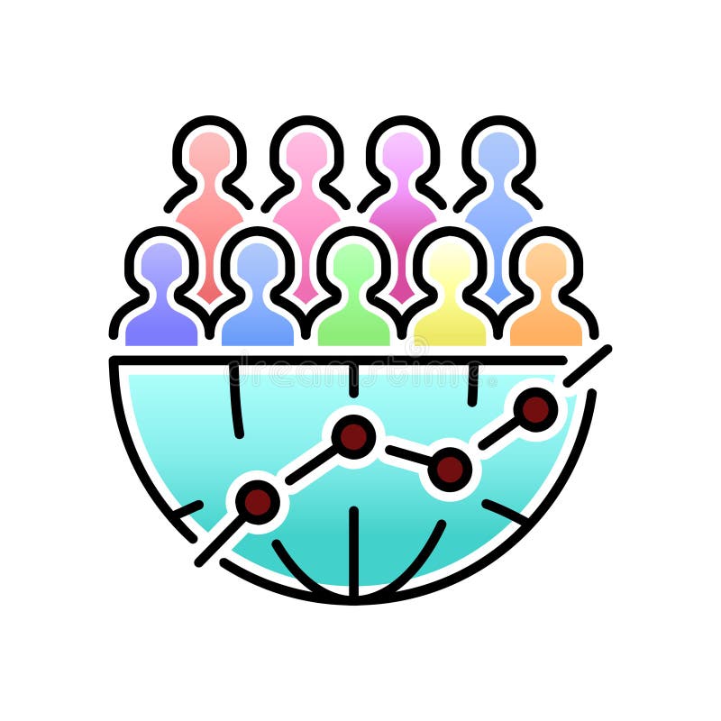 Over population Icon Logo stock vector. Illustration of world - 368550904