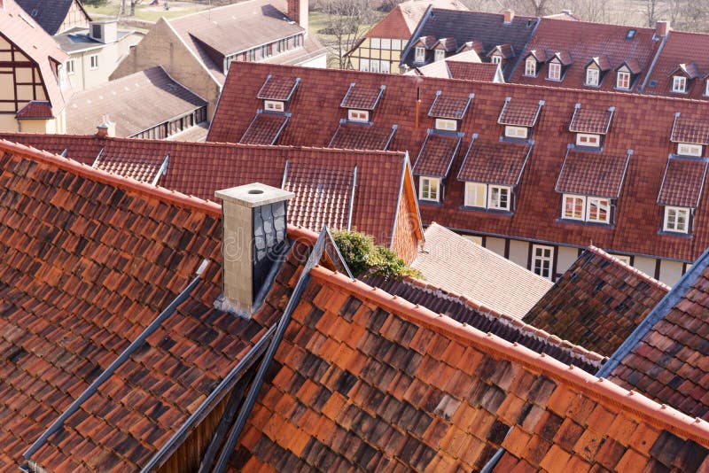 Roofs in old German town stock photo. Image of home, spire - 50222280
