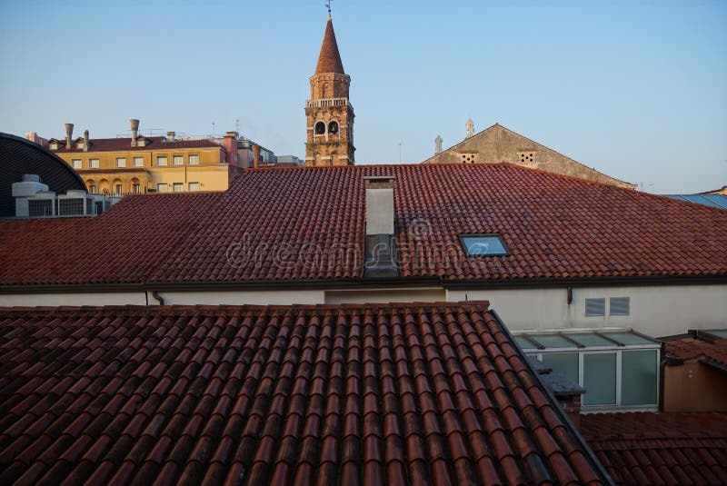 Over the rooftops stock photo. Image of construction - 71068024