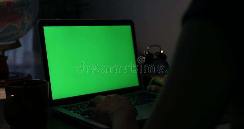 Over the Shoulder View of Typing and Watching on Computer . Stock Video ...