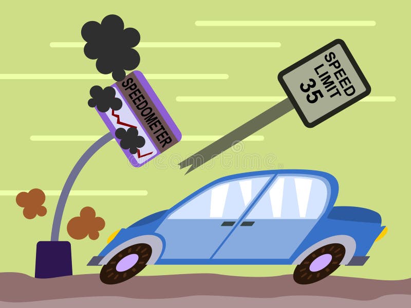Over speeding stock illustration. Illustration of drive - 30420102