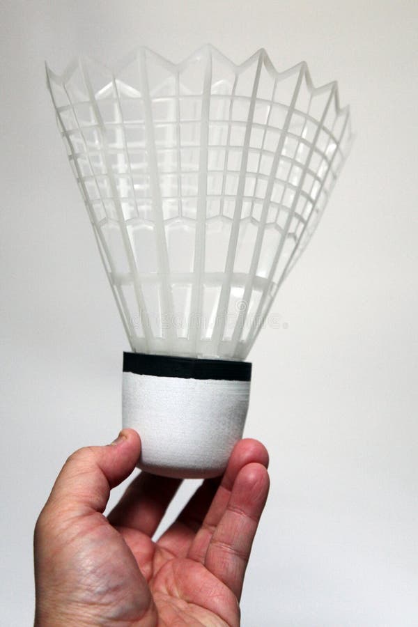 An Over the Top Very Large Sized Plastic Badminton Shuttlecock Stock ...