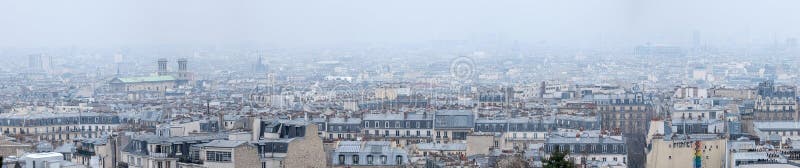 Over View Panorama in Paris Editorial Stock Image - Image of city, town ...