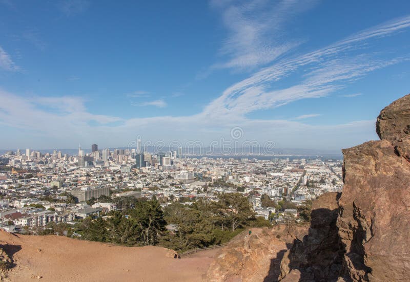 Overlook of san francisco stock image. Image of bernal - 191122133
