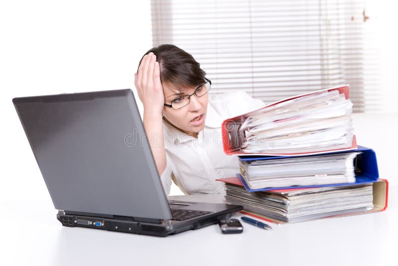 Over-worked stock image. Image of desperate, frustration - 18721615