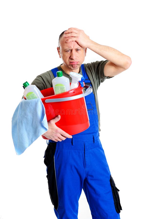 Household cleaning man stock image. Image of cleanse, cute - 9992725
