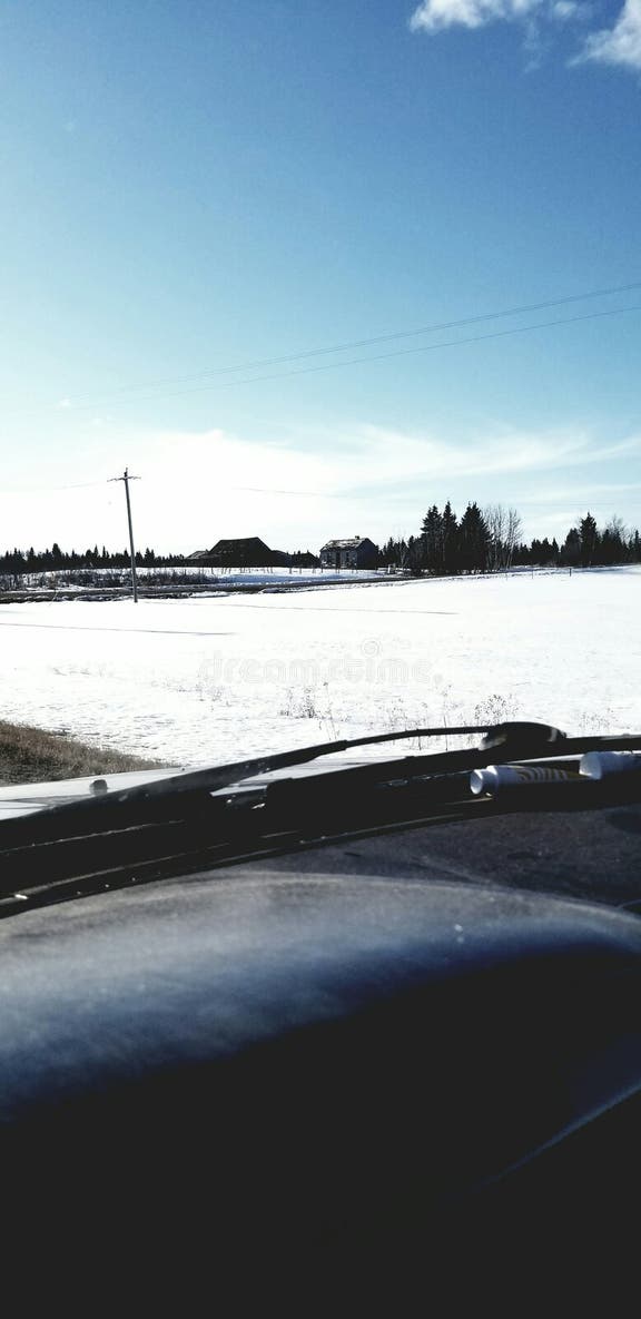 Over Yonder stock photo. Image of morning, snow, vehicle - 182235944