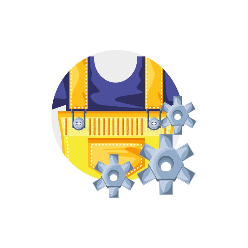 Overall Uniform Construction in Frame Circular with Gears Stock ...