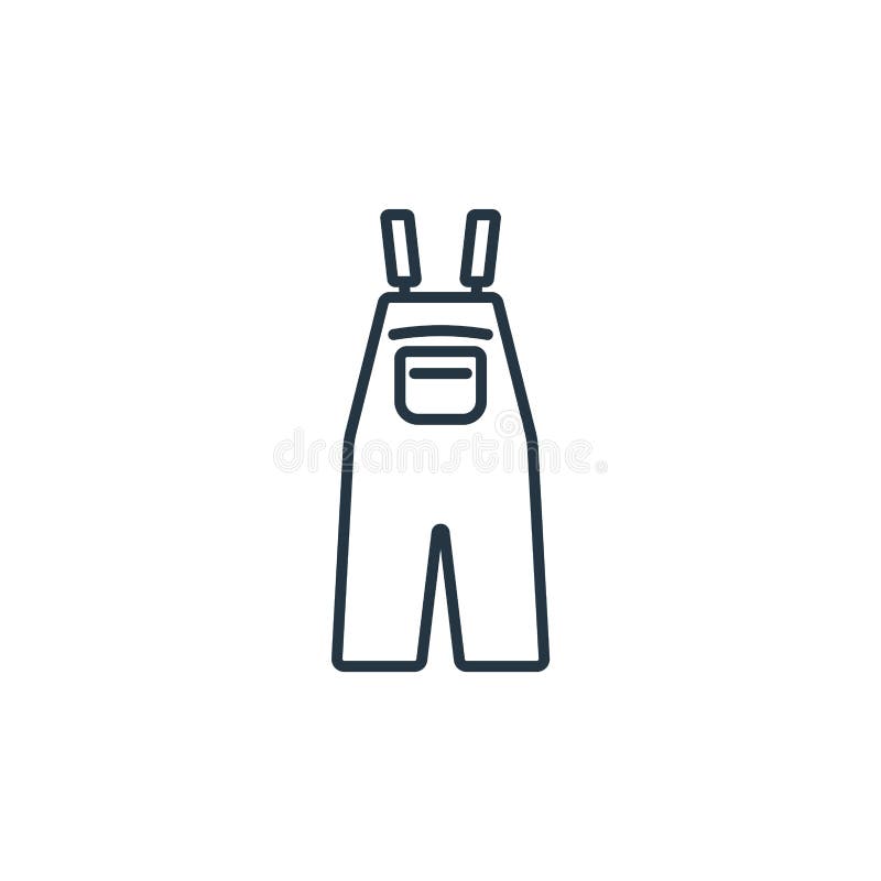 Overall Icon Vector. Trendy Flat Overall Icon From Kid And Baby ...