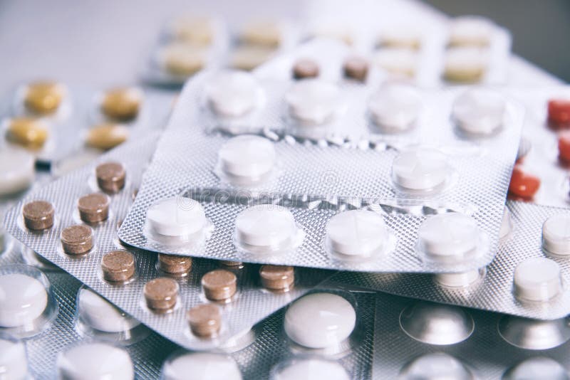 Pharmaceutical Tablets and Capsules Stock Image - Image of nutritional ...