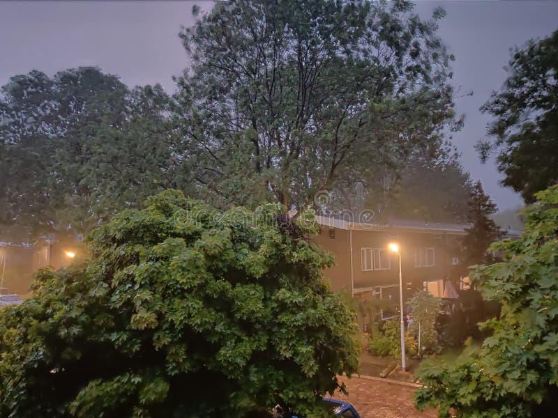 Overblown and at night stock image. Image of night, village - 149658583