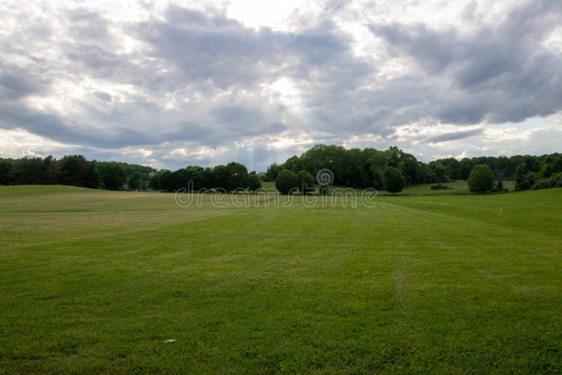 Overcast green field stock photo. Image of green, farm - 149967914